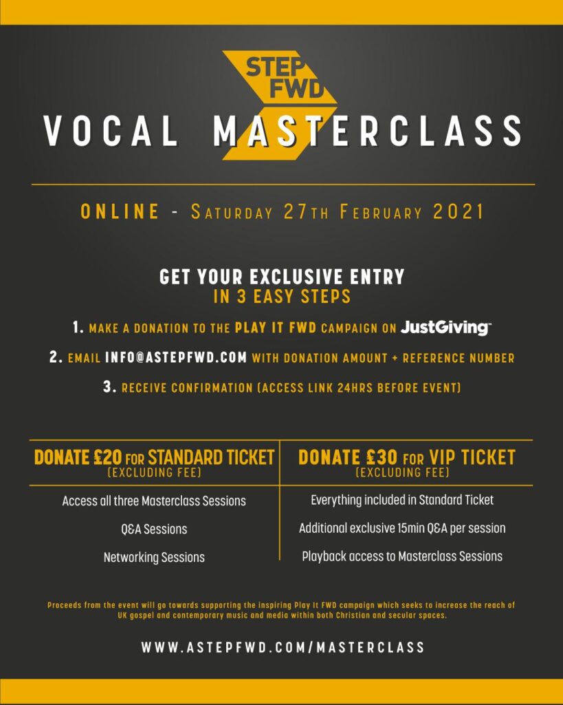 3 Vocal Masterclass signups to receive free vocal session from Voice in ...