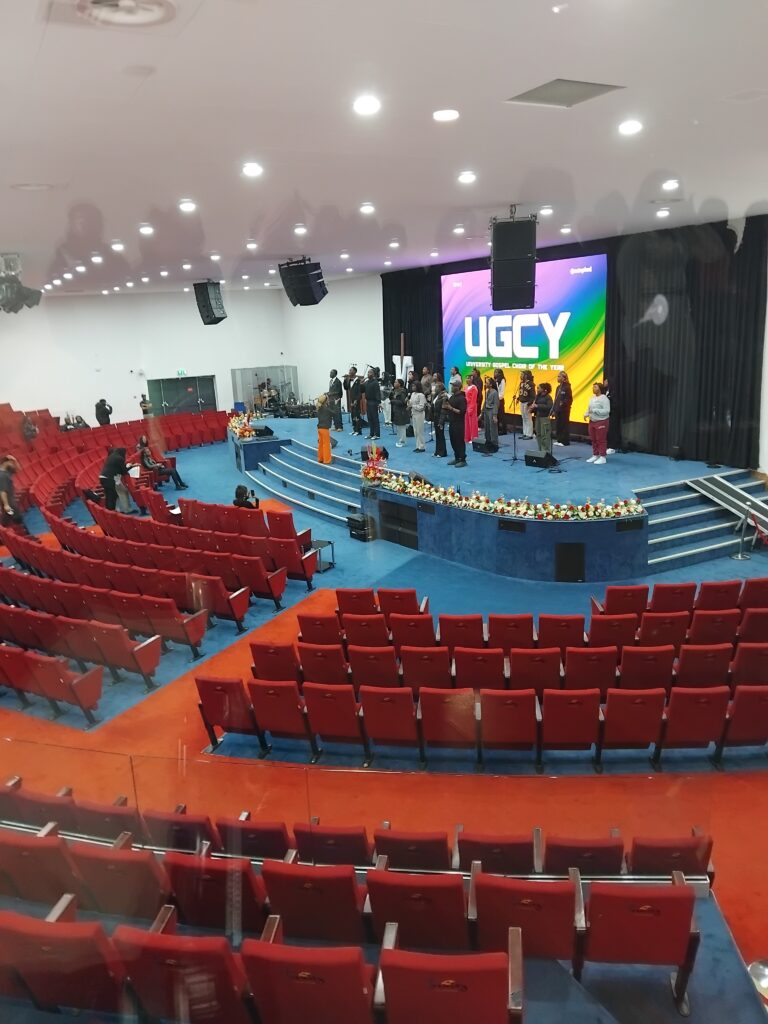 Post sound check vibe check with the UGCY Choirs - AStepFWD